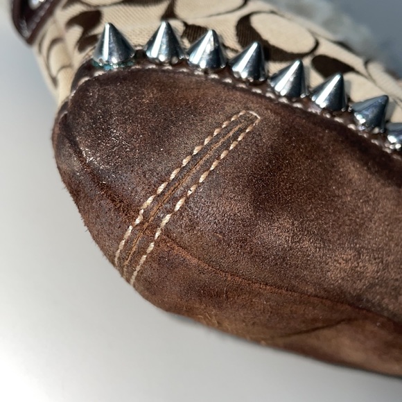 Coach | Bags | Vintage Coach Signature Shearling Duffle 8k47 Studded ...